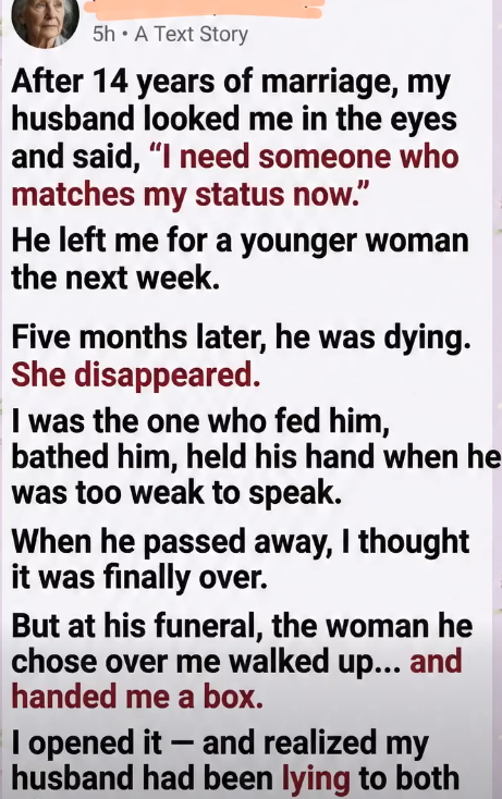 He Left Me for Someone Younger — Then She Left Him Dying – LifevibeSever